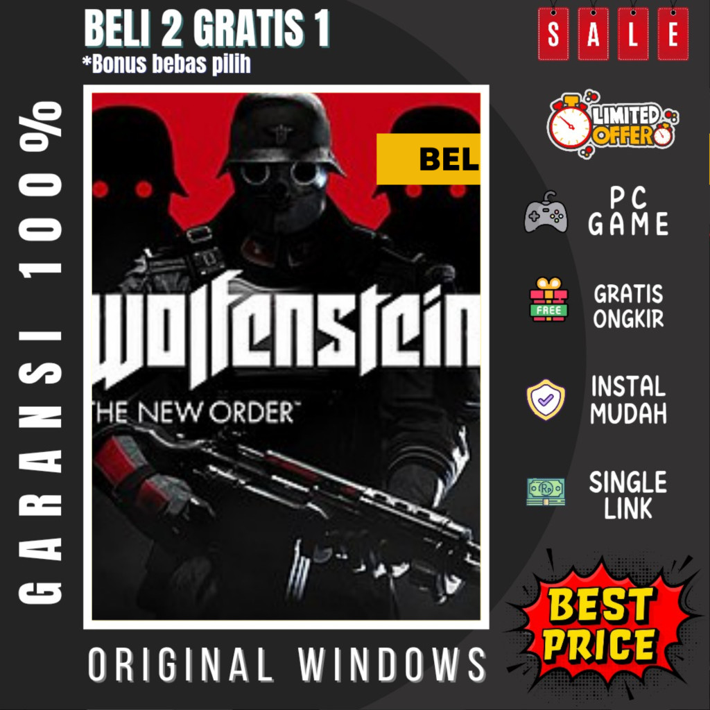 Jual WOLFENSTEIN THE NEW ORDER - GAME PC - GAME LAPTOP - PC GAMES ...