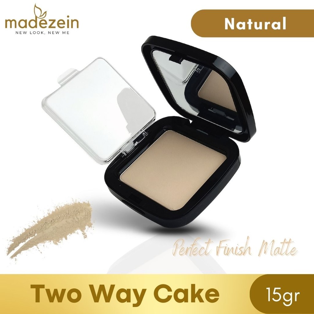 Jual Madezein Two Way Cake Natural 14gr Pressed Powder Two Way Cake ...