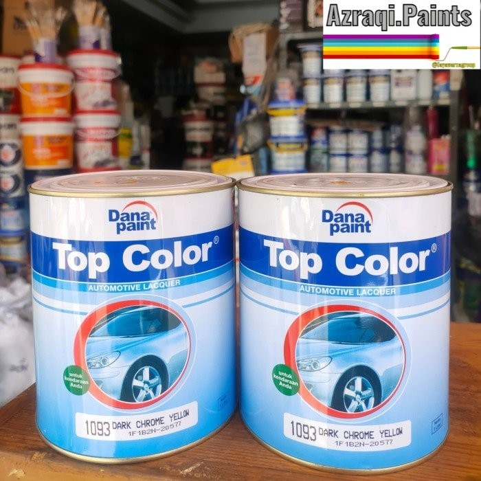 Jual TOP COLOR DANAPAINT DARK CHROME YELLOW 1093 ( 1 KG ) | Shopee ...