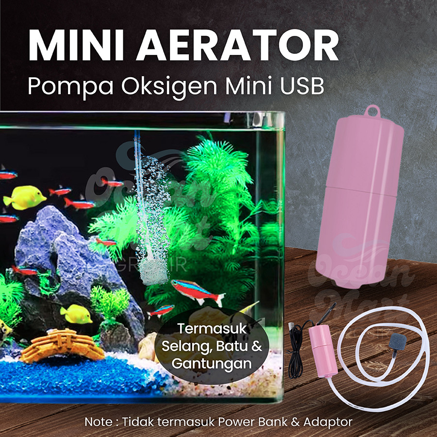 Jual Pompa Mini USB Aerator Portable Akuarium Air Pump Pancing Pompa ...