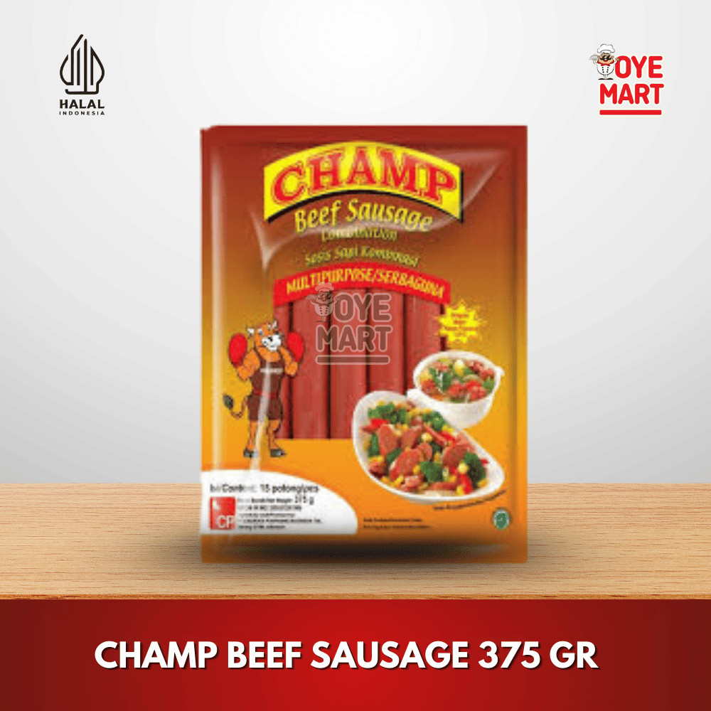 Jual CHAMP BEEF SAUSAGES SERBAGUNA (375GR) | Shopee Indonesia