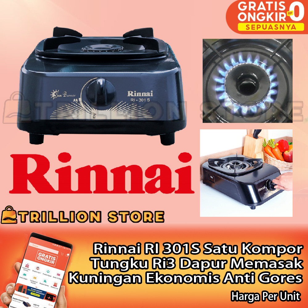 Jual Rinnai RI 301S Kompor Ri301s Tungku Anglo Tanur Perapian Dapur ...