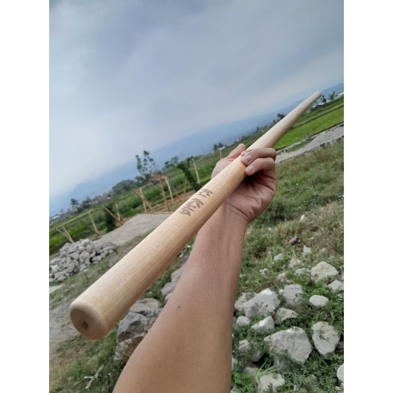 Jual Gymnastic Stick Wooden Mobility Stick 120 cm Tongkat Yoga Pilates ...