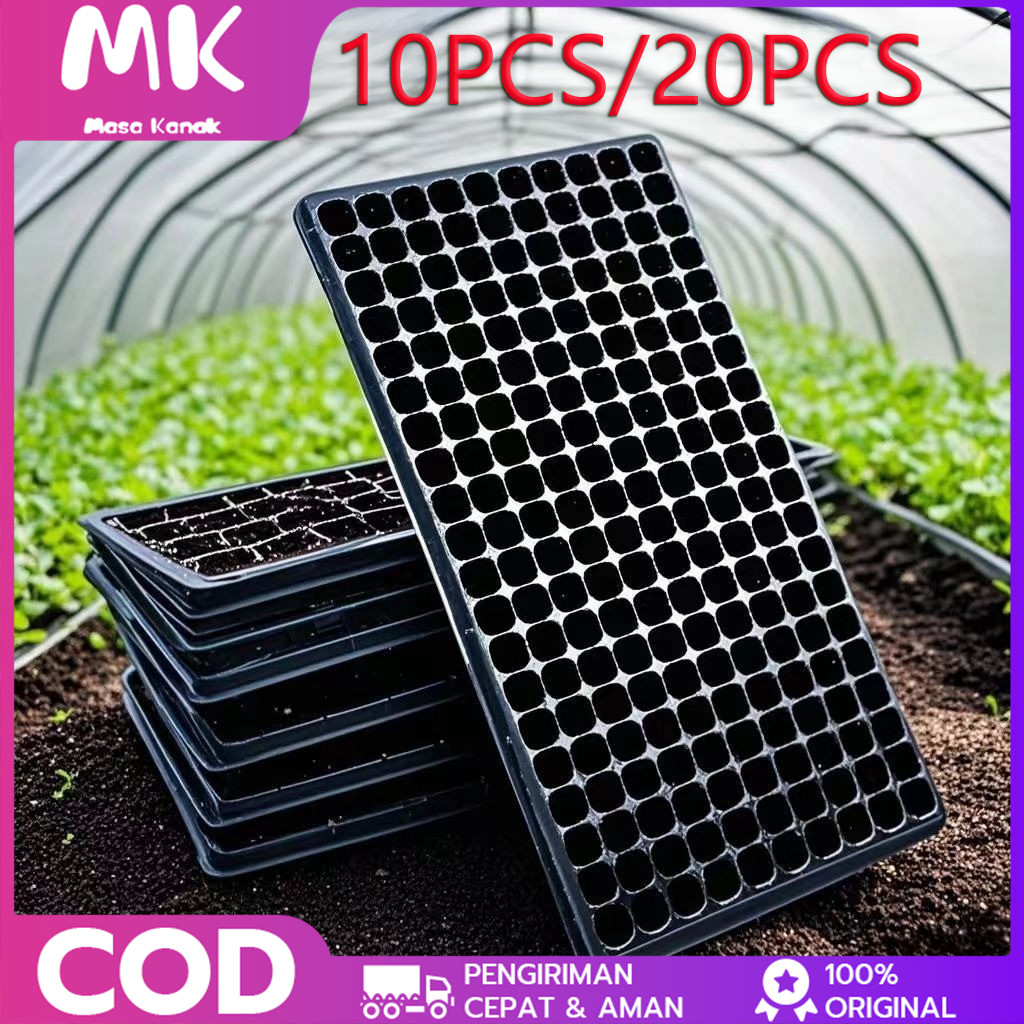 Jual （COD）20 PCS Pot Bibit / 10 PCS Tray Semai / Seedling Pot / Pot ...