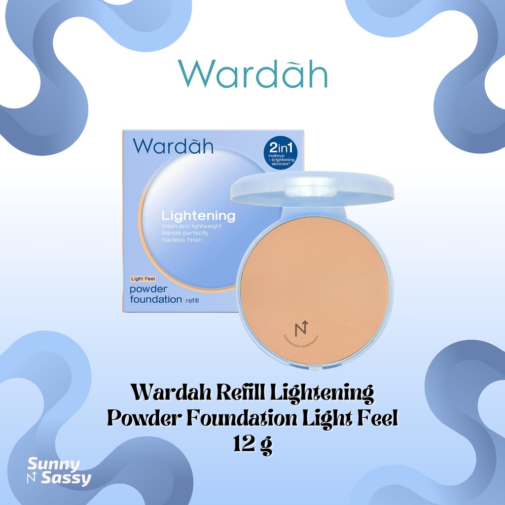 Jual WARDAH Refill Lightening Powder Foundation Light Feel 12 g - Bedak ...