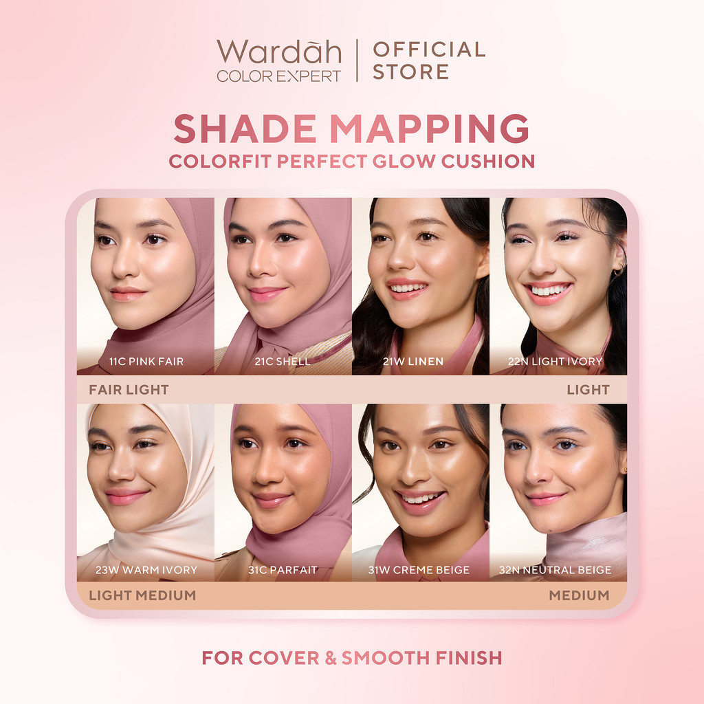 Jual NEW SHADES! Wardah Colorfit Perfect Glow Cushion - Medium-High ...
