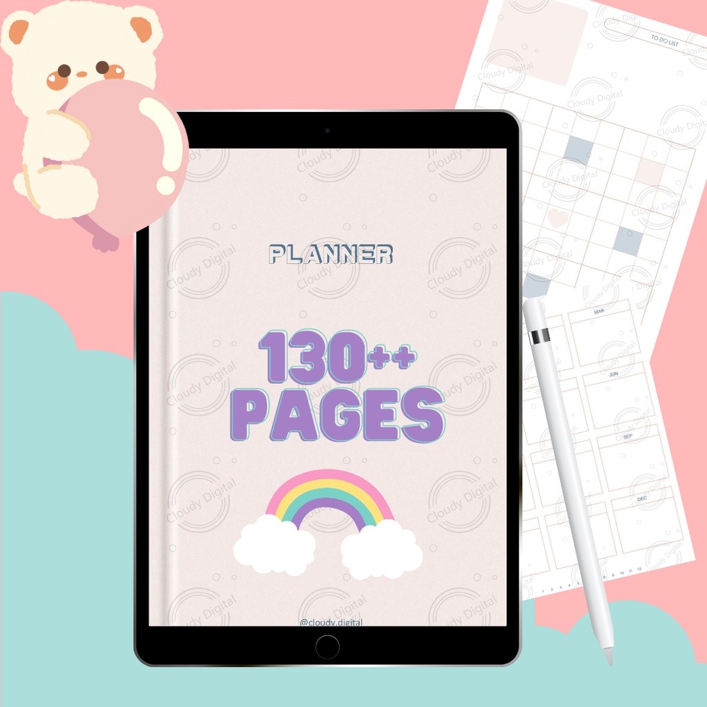 Jual Digital Study Planner for Goodnotes Notability dll --- Pink Castle ...