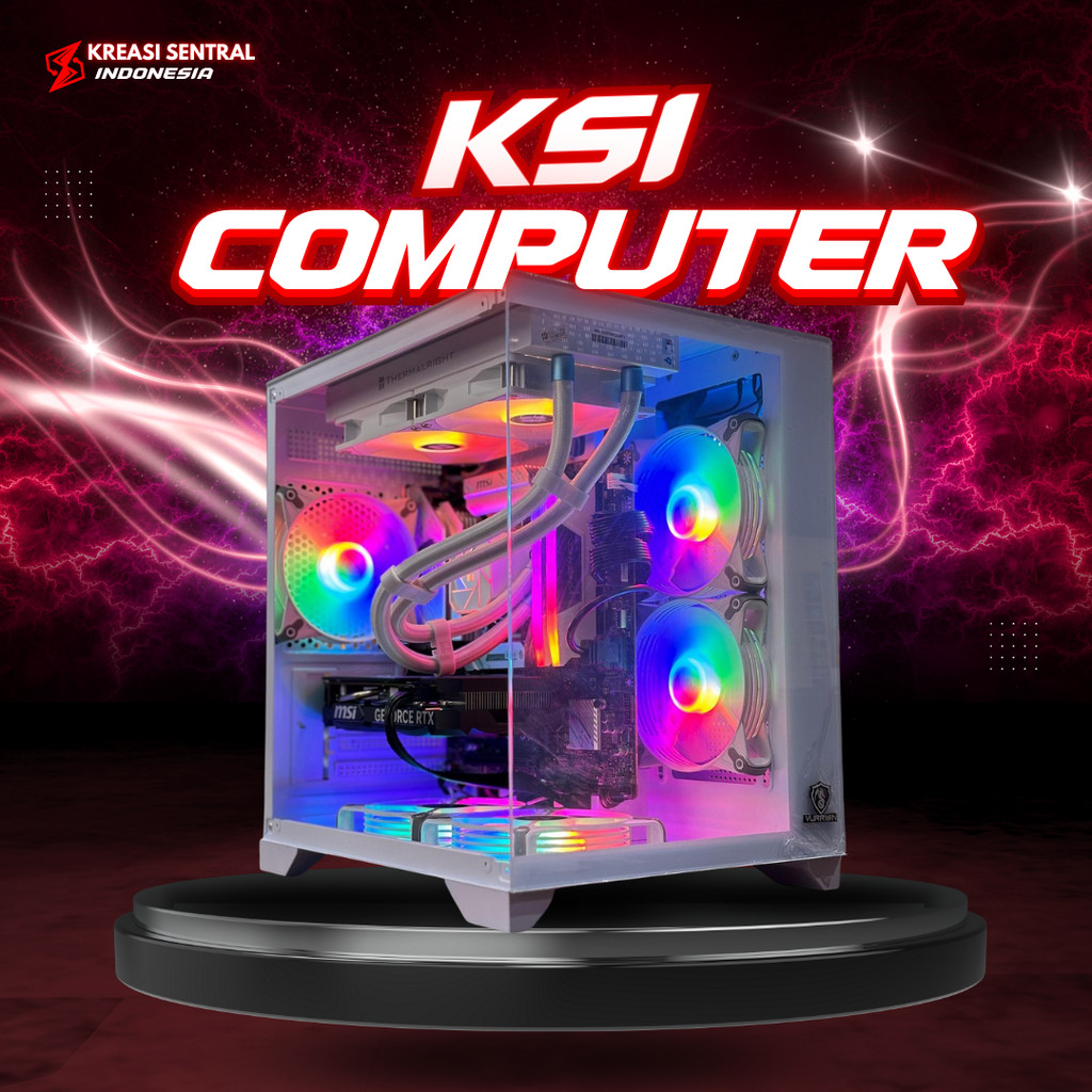 Jual PC RAKITAN GAMING INTEL CORE I5 10400F feat 4GB ddr5 Ram 16gb LED 24 GAMING DESIGN N RENDER ...