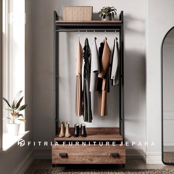 Jual Rak Baju Gantung / Rak Baju Besi / Rak Baju Laci / Rak Baju ...