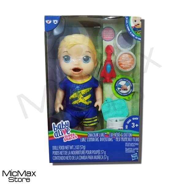 Jual Baby Alive Super Snacks Snackin Luke Original Berkualitas | Shopee ...