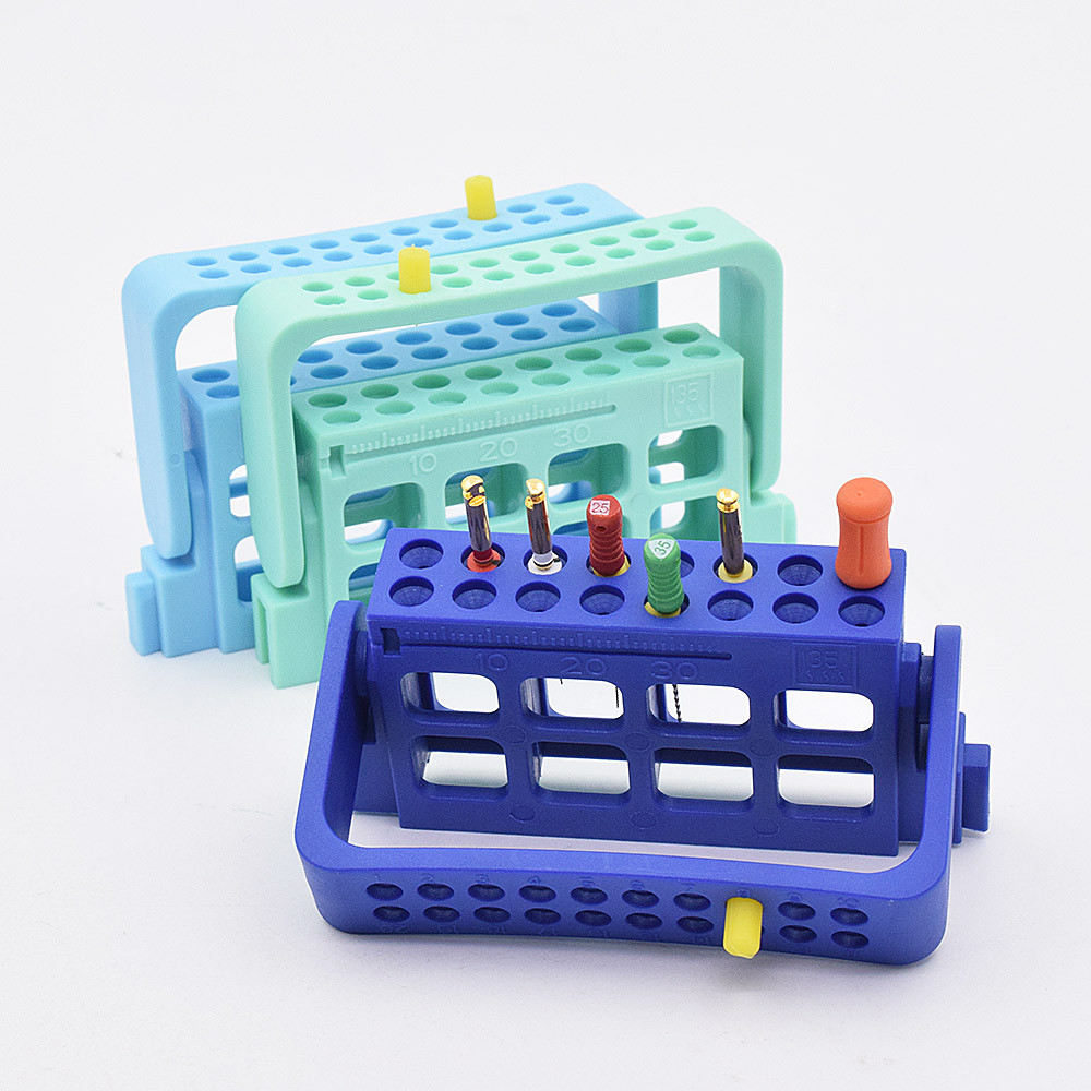 Jual 5 pcs Dental plastic 16 Holes stand Root Canal File Holder Plastic ...