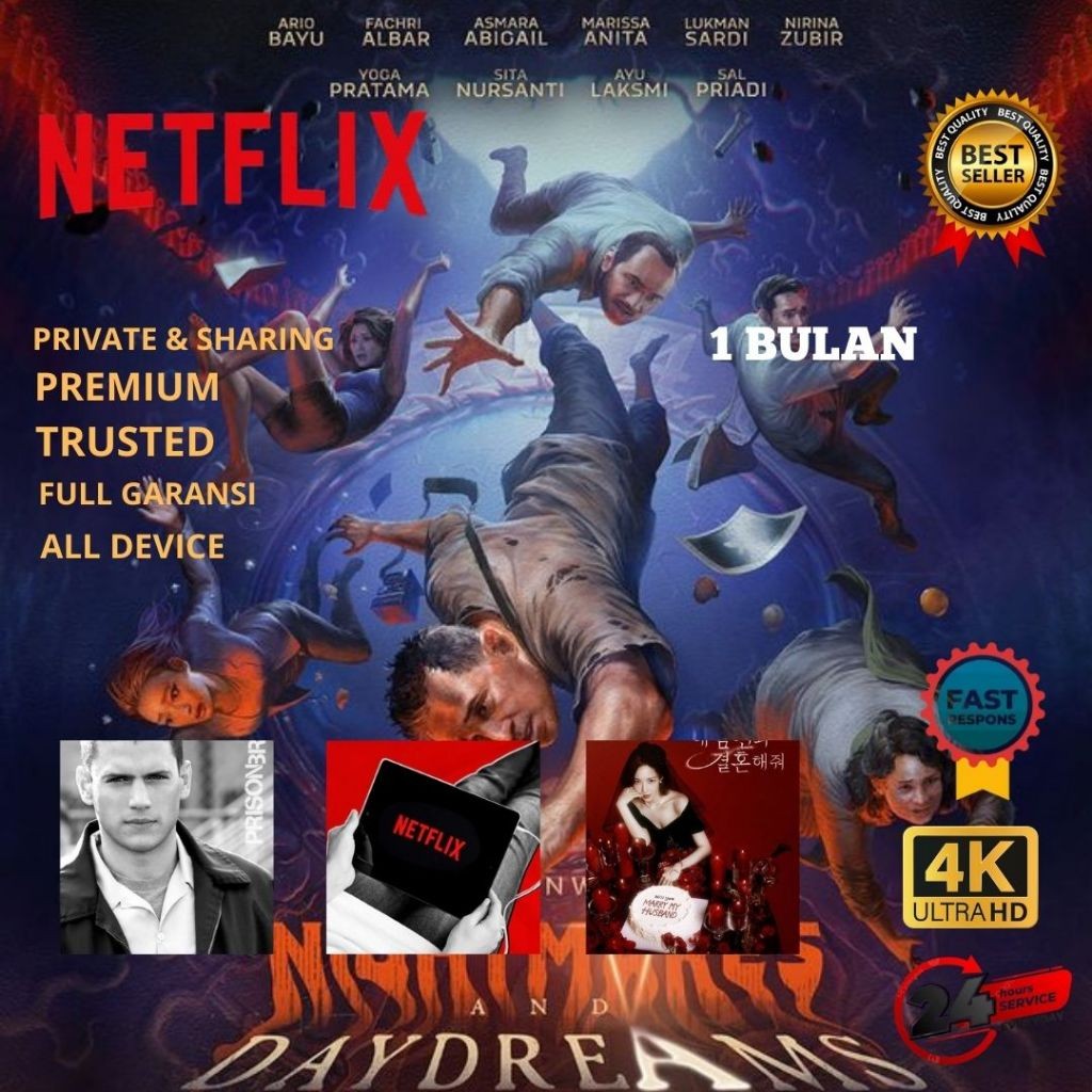 Jual NETFLIXXX PREMIUM PRIVATE SHARING 1 BULAN 4K ULTRA HD HOUSE HOLD FULL GARANSI | Shopee ...