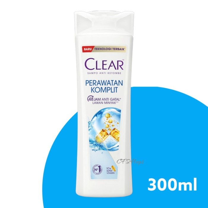 Jual CLEAR Shampoo Anti Ketombe Perawatan Komplit 300ml | Shopee Indonesia