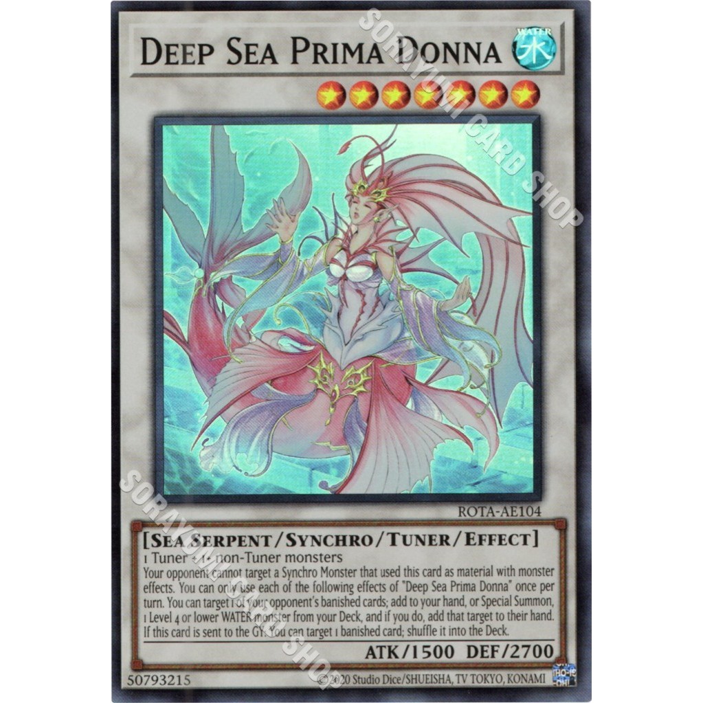 Jual Super Rare | YuGiOh AE ROTA-AE104 | Deep Sea Prima Donna | Shopee ...