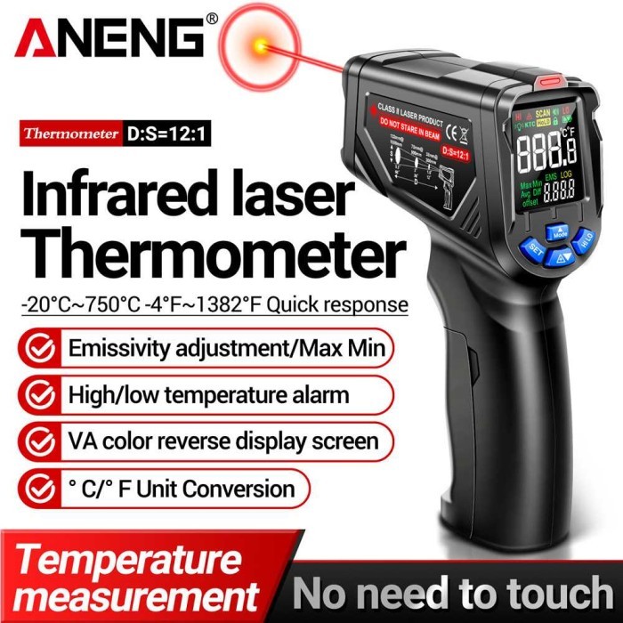 Jual Thermogun Industri Thermometer Infrared Termometer Laser Digital TH 06 | Shopee Indonesia