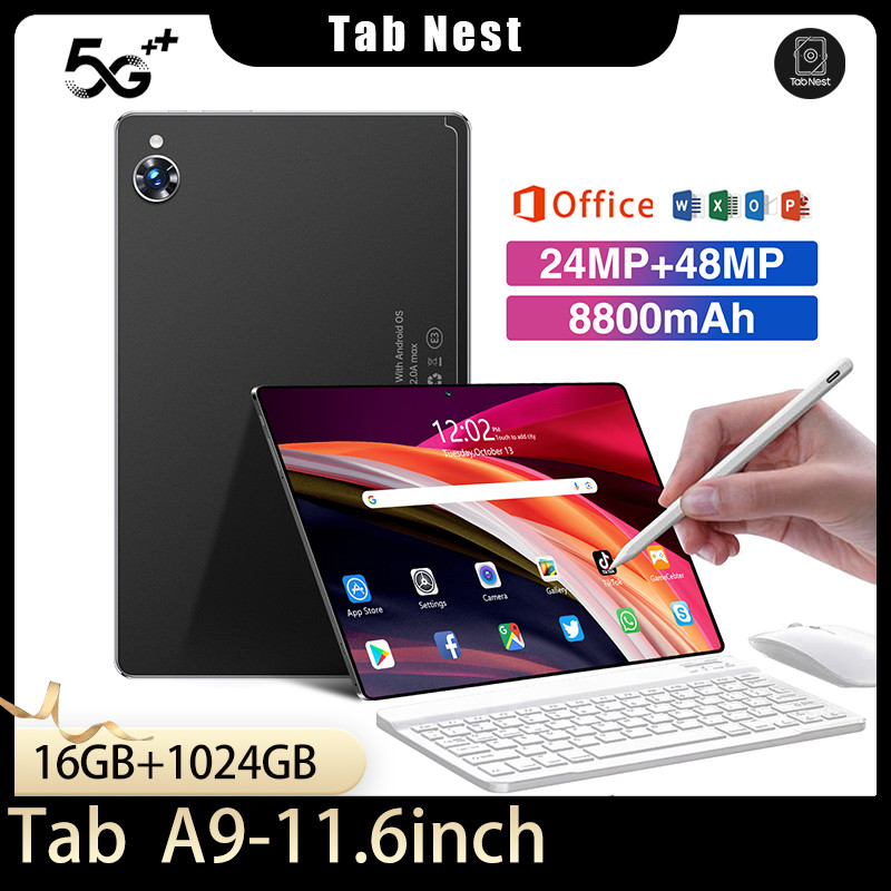 Jual Tablet Android Tab A9 16GB+1024GB 1TB Tablet Android 11.6Inci ...
