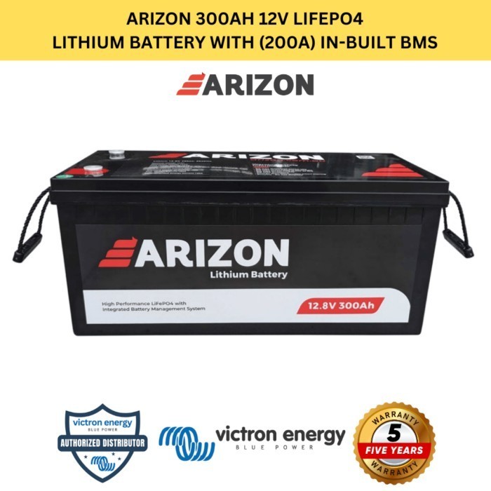 Jual Baterai Lithium ARIZON 12V 300Ah LiFePO4 dengan BMS - Lithium ...