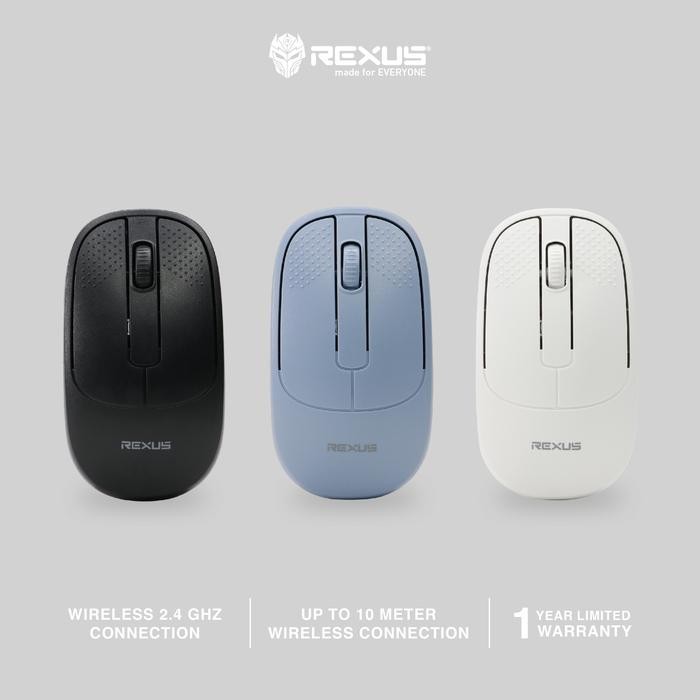 Jual Rexus Q5 Mouse Office Wireless Estetik Silent Click Nirkabel Mouse ...