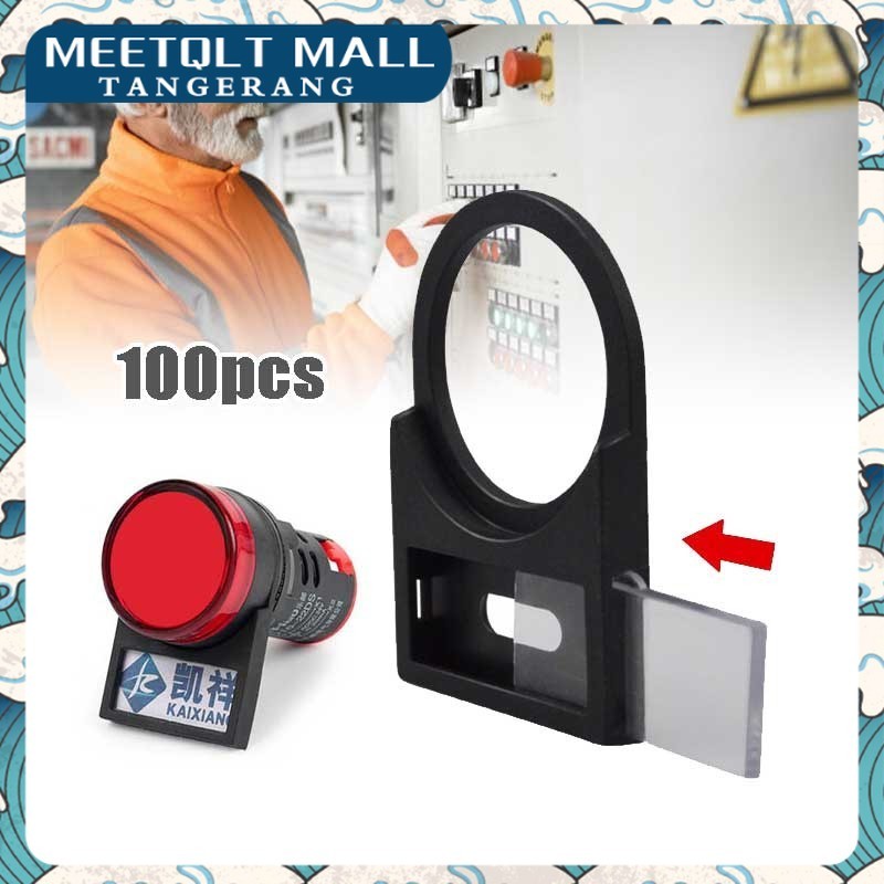 Jual 22mm Legend Plate/Label Pilot Lamp/Label Tombol/Pelat Nama Tombol ...