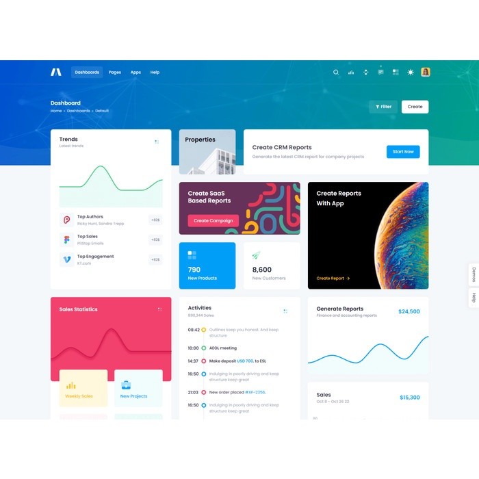 Jual Bootstrap 5 Metronic V811 Vue React Angular Laravel Django Shopee Indonesia