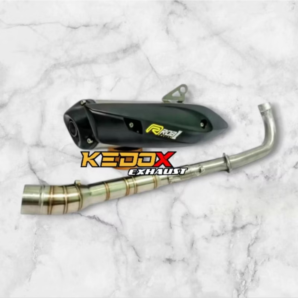 Jual exhaust rob 1 standard racing FOR XRM 110/125 WAVE 100/110/125 ...