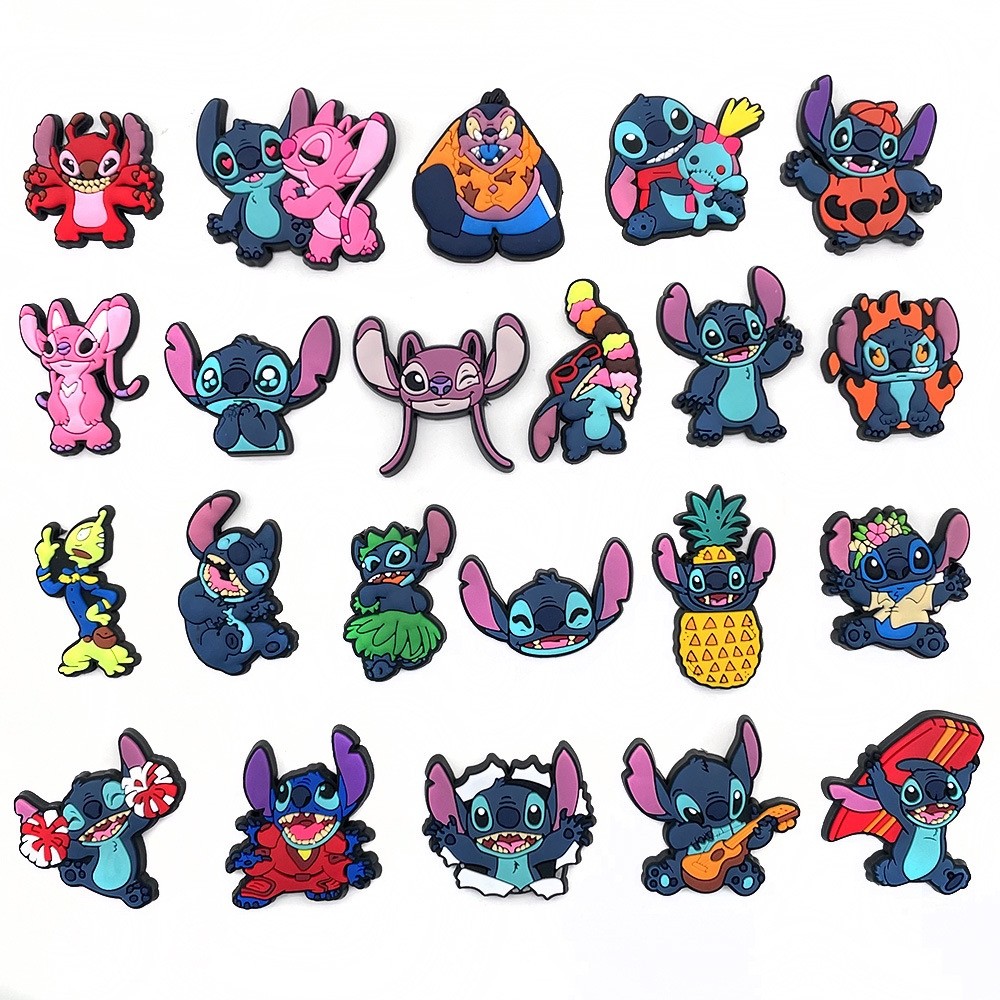 Jual Jibbitz Populer 1 Buah Kartun Biru Alien Monster Stitch Buaya ...
