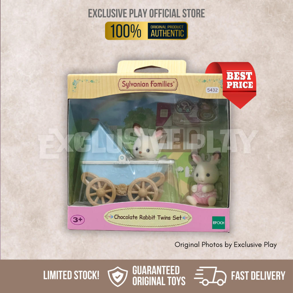 Jual Sylvanian Families - Mainan Koleksi Anak Chocolate Rabbit Twins ...