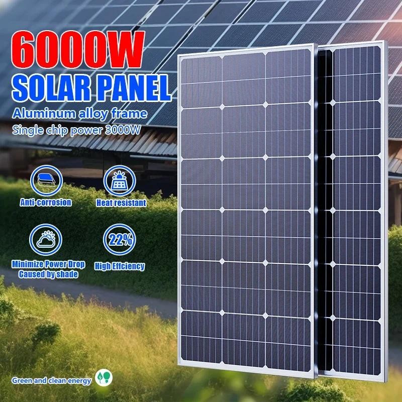 Jual 3000W Solar Panel High Efficiency Solar Cell Portable Power Bank ...