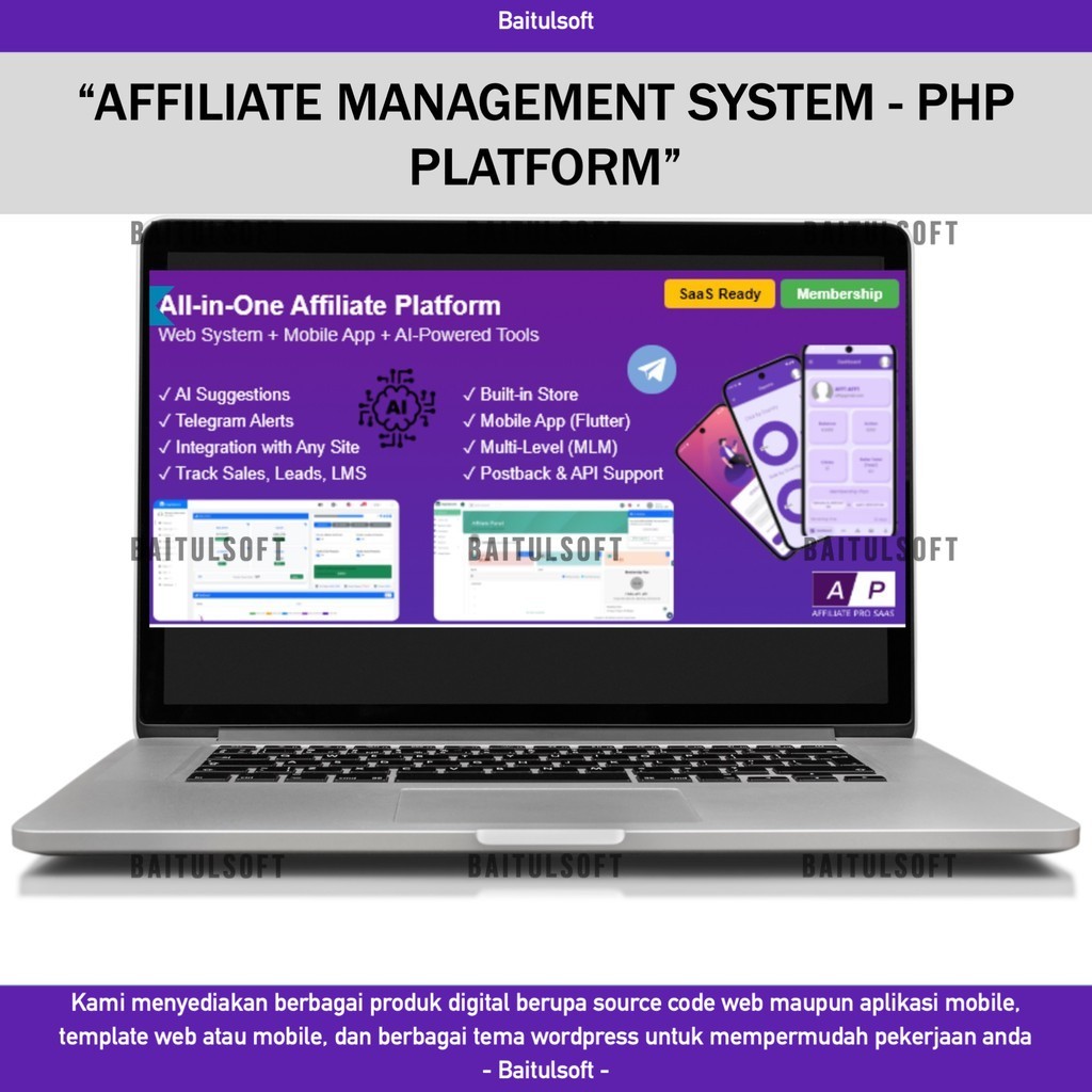 Jual SOURCE CODE APLIKASI WEB AFFILIATE MANAGEMENT SYSTEM - PHP ...