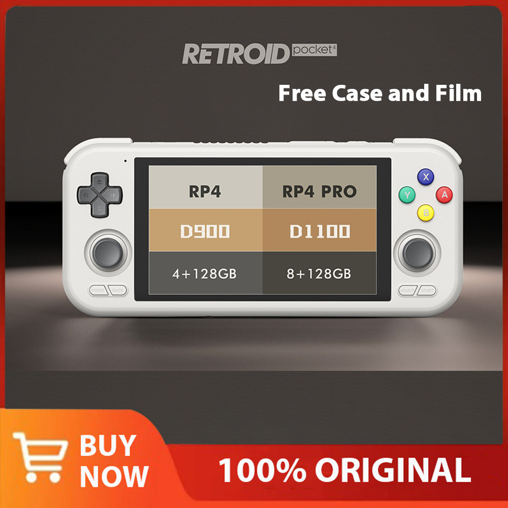 Jual Retroid Pocket 4 Pro Free Case 8G+128G Handheld Game Console 4 ...