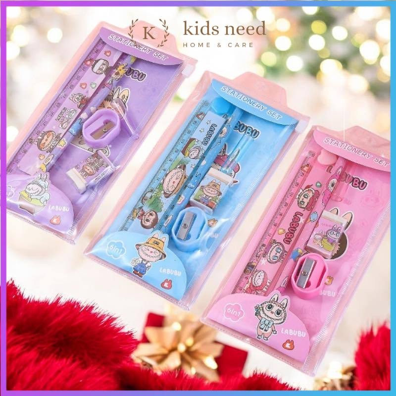 Jual 5in1 Pensil Set Alat Tulis Anak Lucu / Study Set Penghapus /Tempat ...