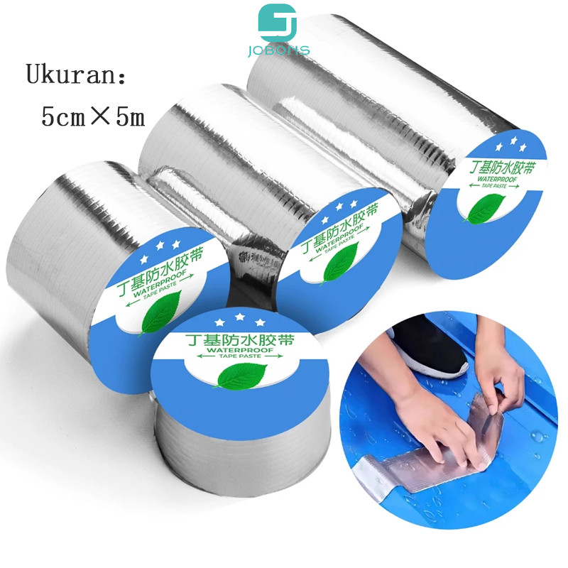 Jual Tape Anti bocor Foil Aluminium 5M X 5CM Waterproof Perekat Lakban Isolasi Anti Air | Shopee ...