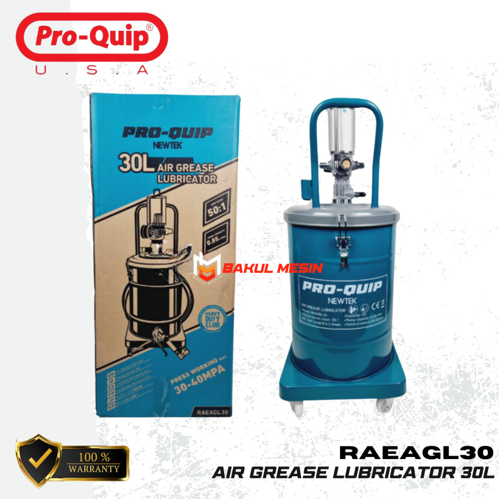 Jual Pompa Oli Angin Air Grease Lubricator 30L Greas Pump ProQuip ...