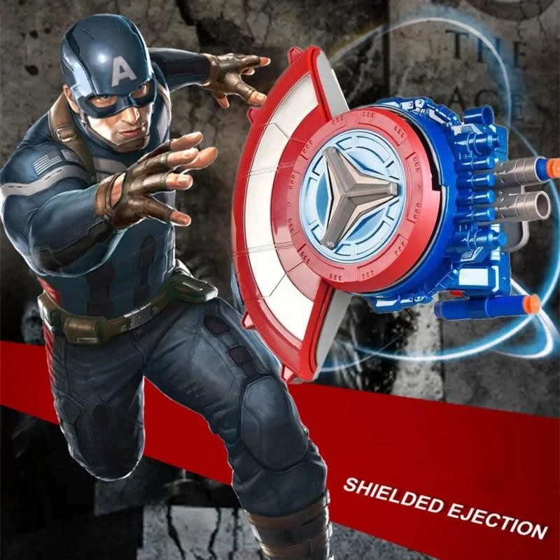 Jual Anime Avengers Captain America Shield Launcher Figures Soft ...