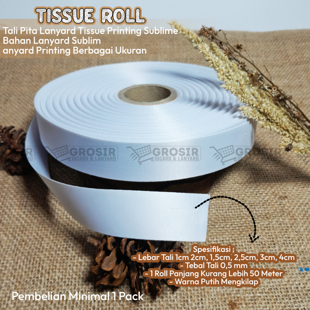 Jual Bahan Lanyard TISSUE / Tali Printing Sublime / Sublim Berbagai ...