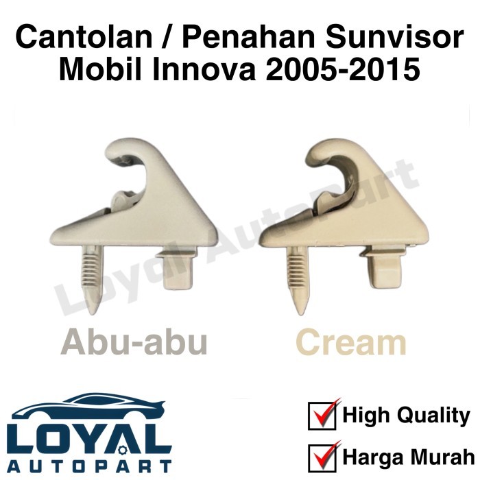 Jual Cantolan Penahan Sunvisor Mobil Innova 2005-2015 Original Quality ...