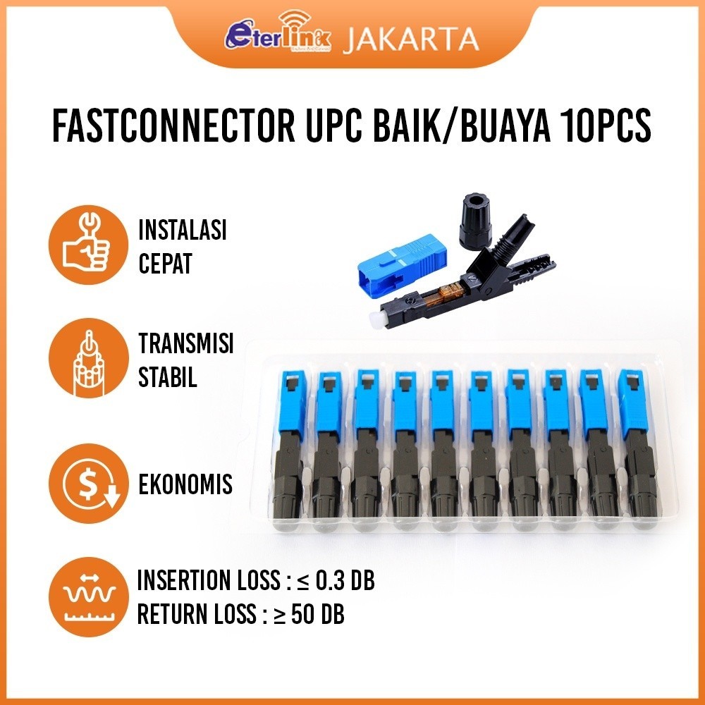 Jual [TERBARU] Fastconnector Buka UPC 1Pack ISI 10Pcs SC UPC Fiber ...