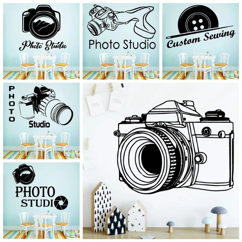 Jual Stiker Dinding Wall Sticker Foto Photo Studio Custom Dinding ...