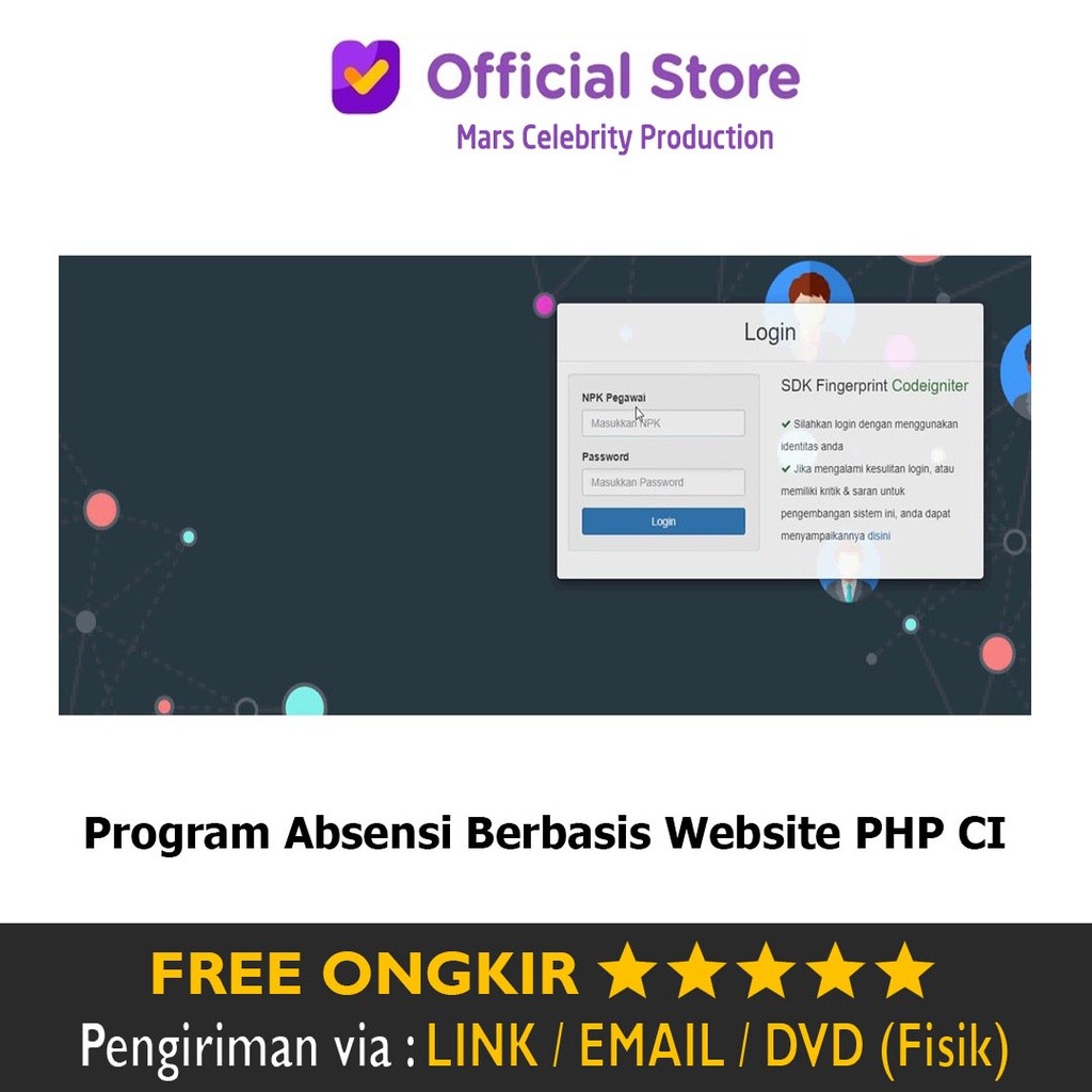Jual Program Absensi Berbasis Website PHP CI Absen dengan Finger Print Web | Shopee Indonesia