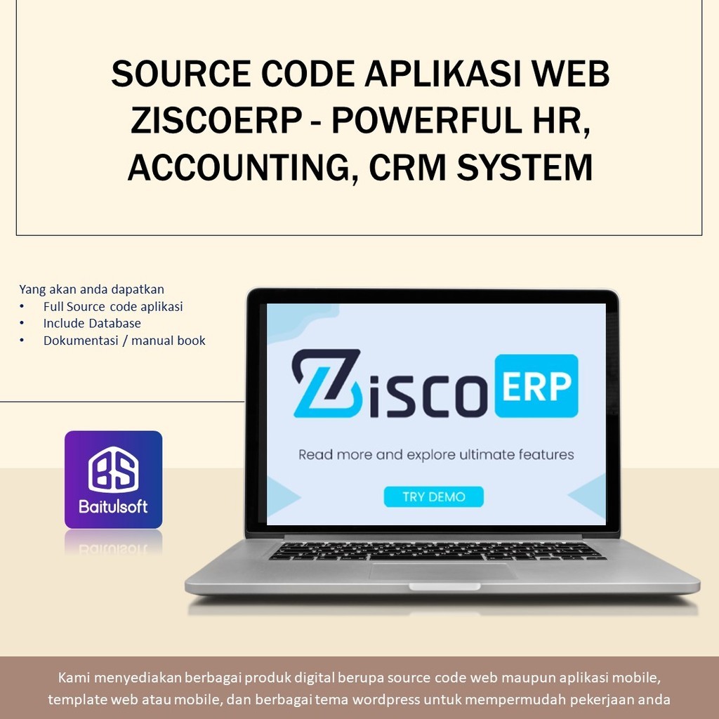 Jual SOURCE CODE APLIKASI WEB ZISCOERP - POWERFUL HR, ACCOUNTING, CRM ...