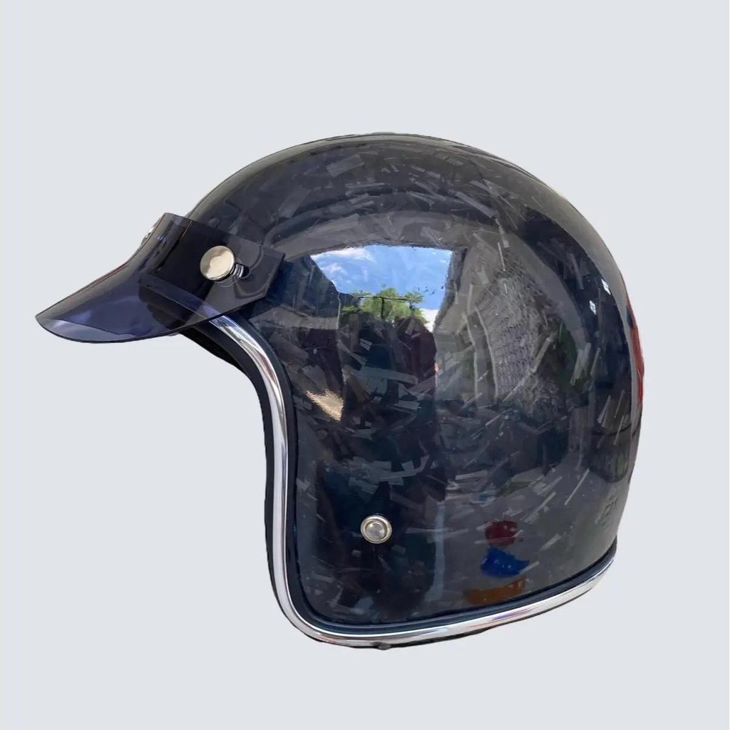 Jual Helm Slim Head TX 500 Raw Carbon ( free pet dan free dus) | Shopee ...