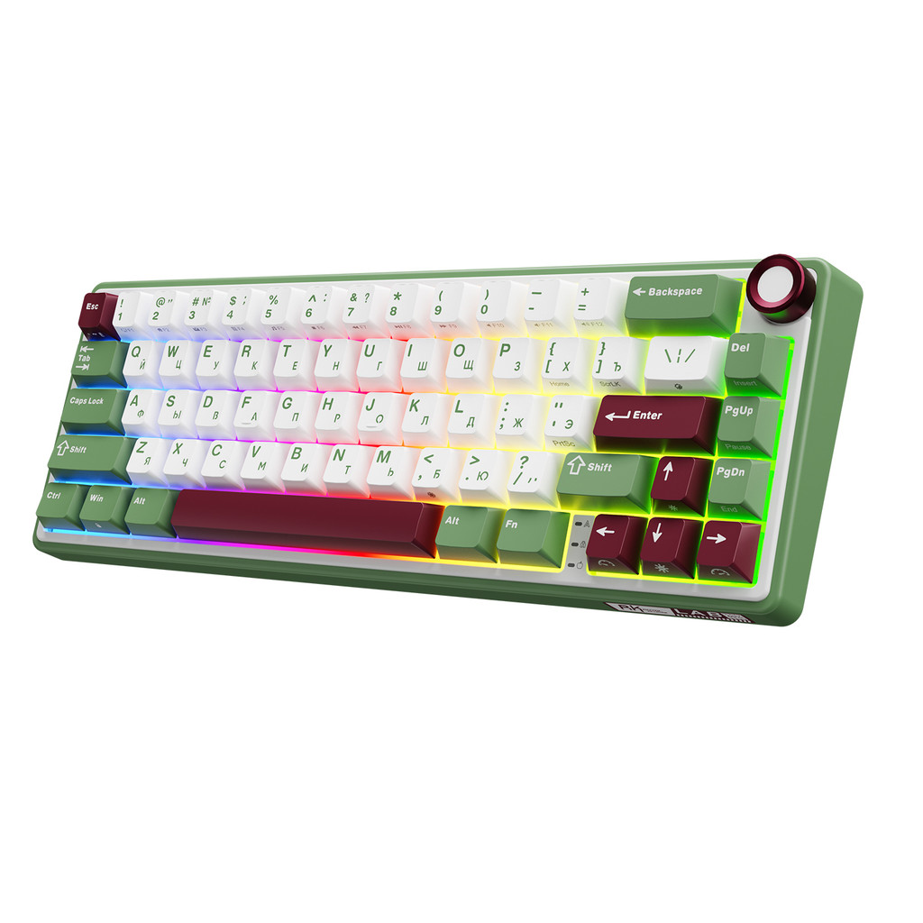 Jual RK Royal Kludge R65 Gasket Wired Mechanical Keyboard 66 Key 65% RGB Backlit Hot-swappable ...