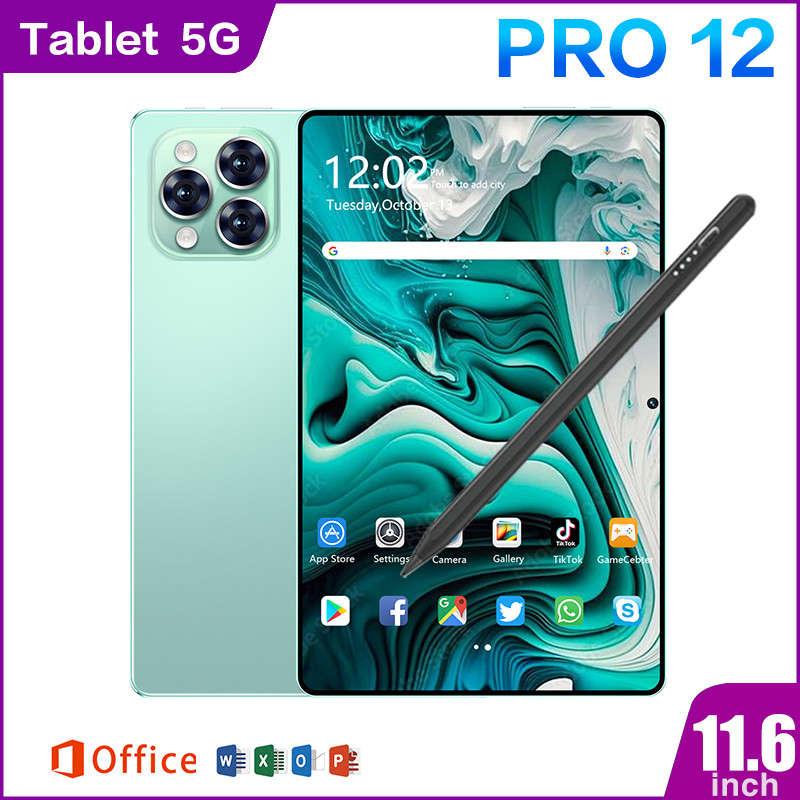 Jual [Bisa COD]Tablet Tab Pro12 11.6inch 16GB+1024GB Tablet 5G Dual SIM ...
