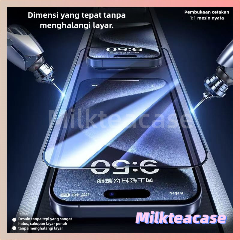 Jual 【MILKTEACASE】 Compatible for iPhone Anti-spy Ceramic soft protective film iPhone 16/15/14 ...