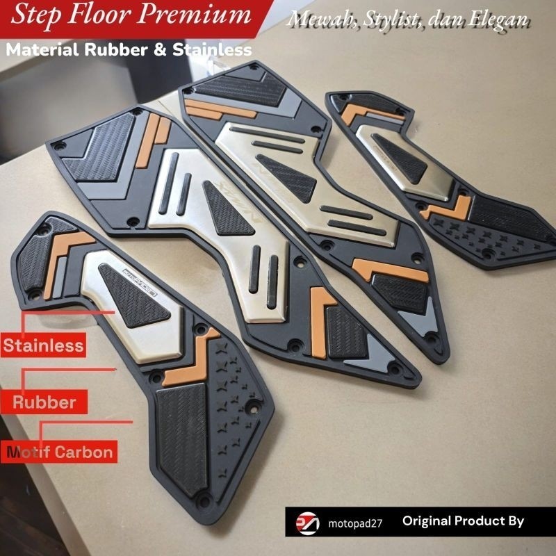 Jual Karpet Motor Nmax 155 2020-2024 Rubber Stainless aksesoris motor ...
