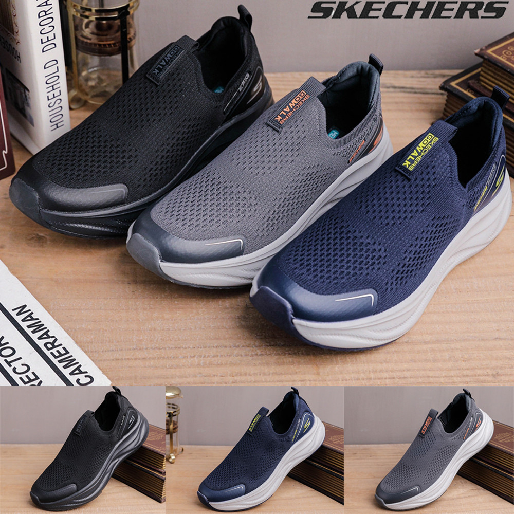 Jual SKECHERS sepatu pria kasual kekinian slip on trendy rajut pria ...