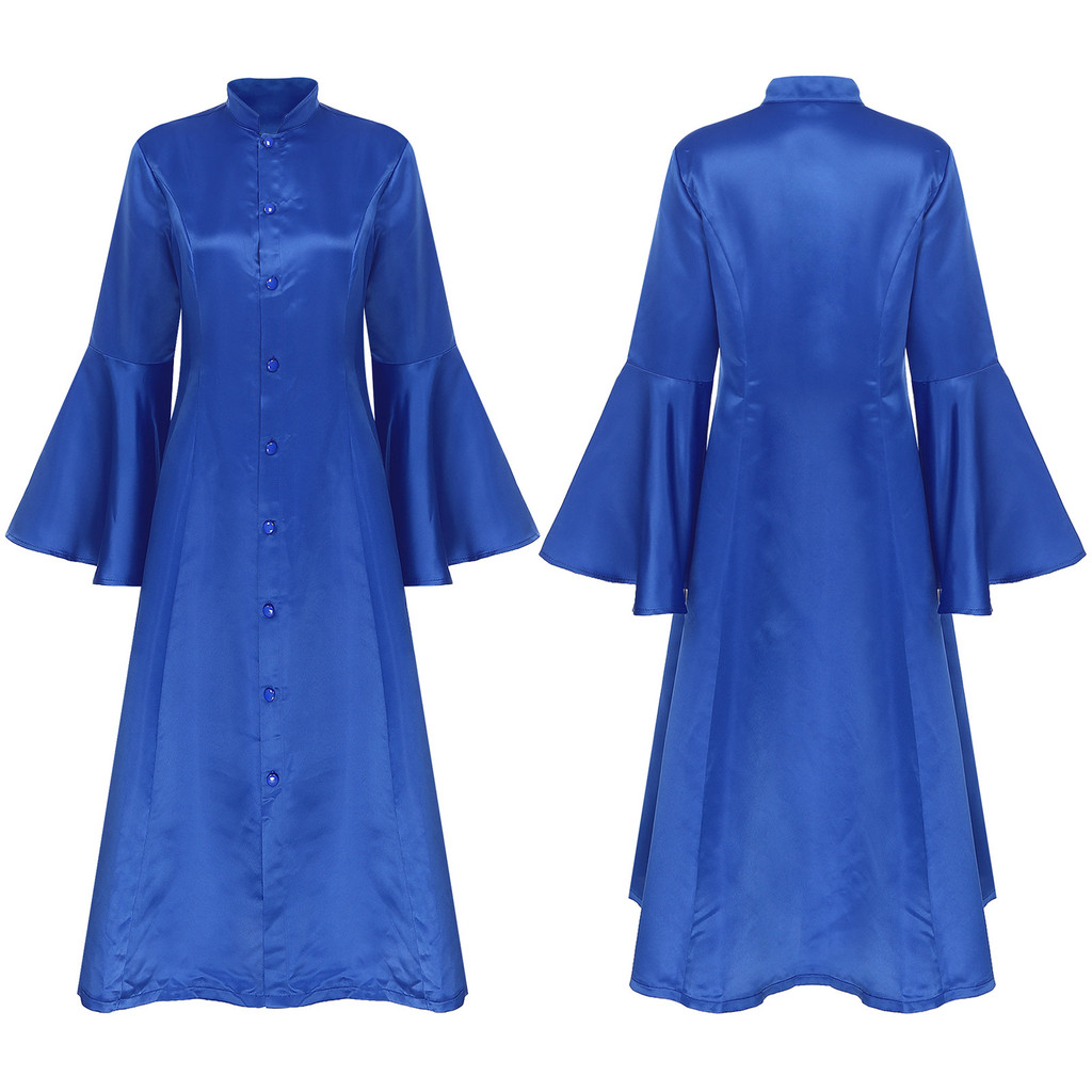 Jual Women Clergy Robe Medieval Vintage Priest Uniform Church Stand ...