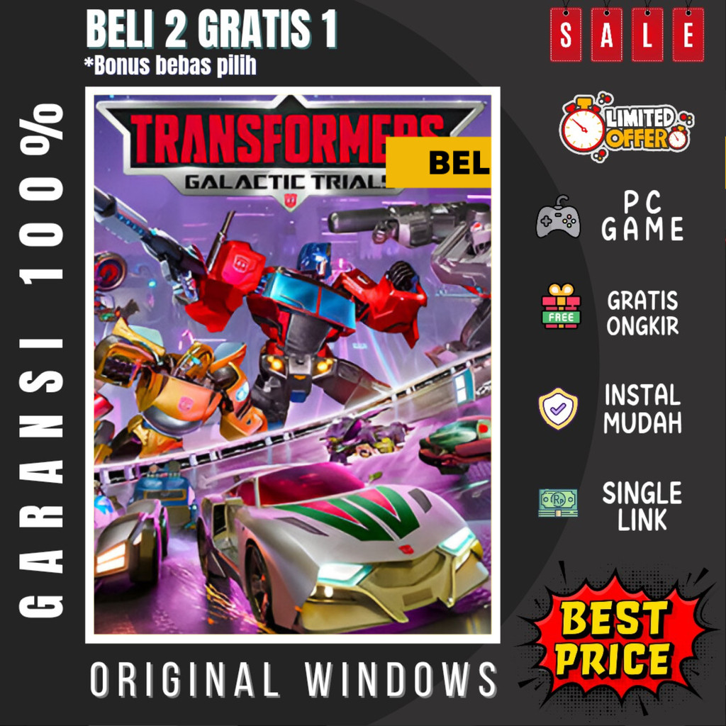 Jual TRANSFORMERS GALACTIC TRIALS - GAME PC - GAME LAPTOP - PC GAMES ...