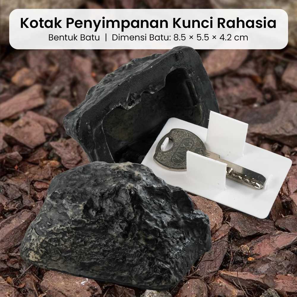 Jual Kotak Penyimpanan Kunci Rahasia Bentuk Batu Hidden Key Box ...