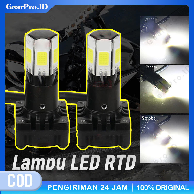 Jual Lampu Led Motor H4 H6 6 SISI / 3 SISI AC/DC KIPAS BOHLAM DOP LAMPU DEPAN UTAMA LED 3/6 ...